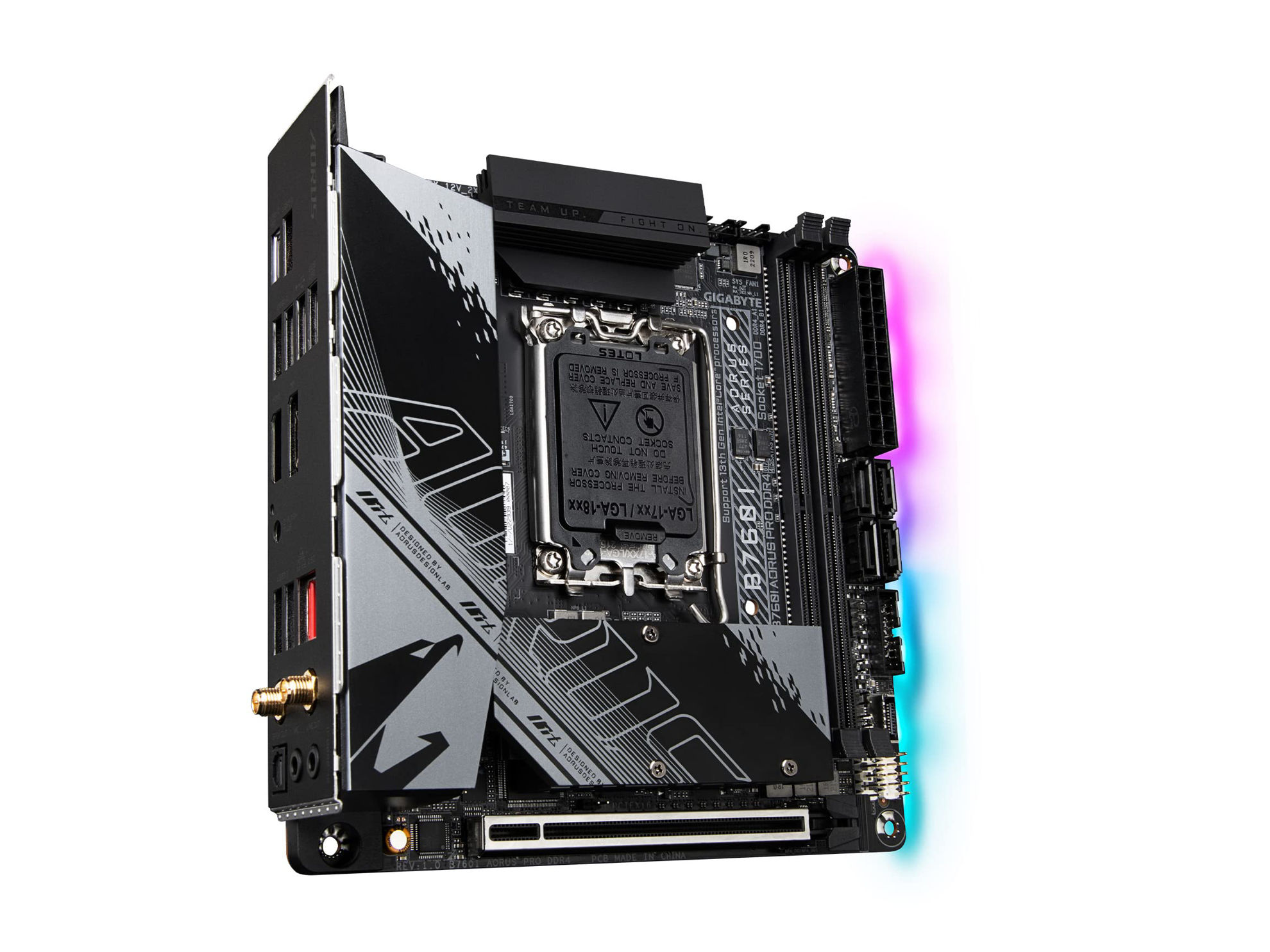 GetUSCart- GIGABYTE B760I AORUS PRO DDR4 (LGA 1700/ Intel/ B760/ Mini-ITX/ DDR4/ Dual M.2/ PCIe ...