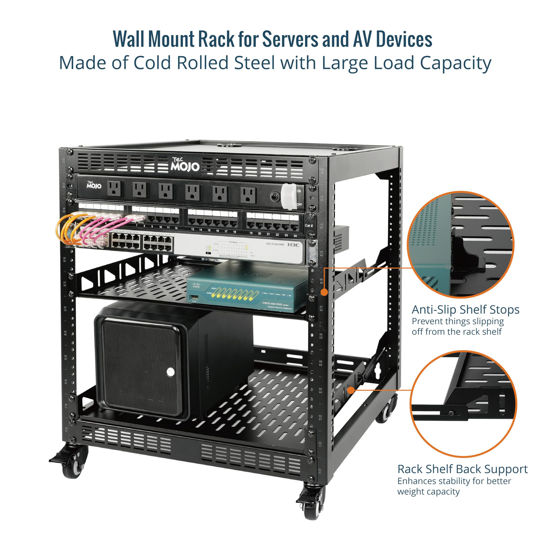 GetUSCart- Tecmojo 12U Open Frame Network Rack for Servers&AV Gear ...