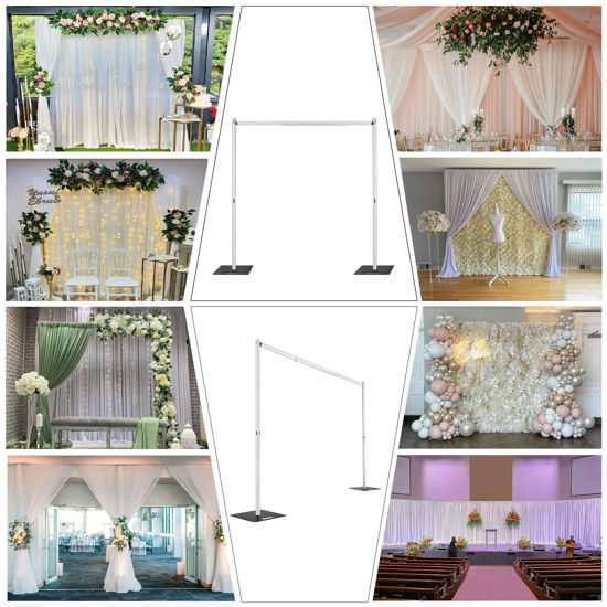 GetUSCart- Hecis Pipe and Drape Backdrop Stand Kit 8ft x 10ft, Heavy ...
