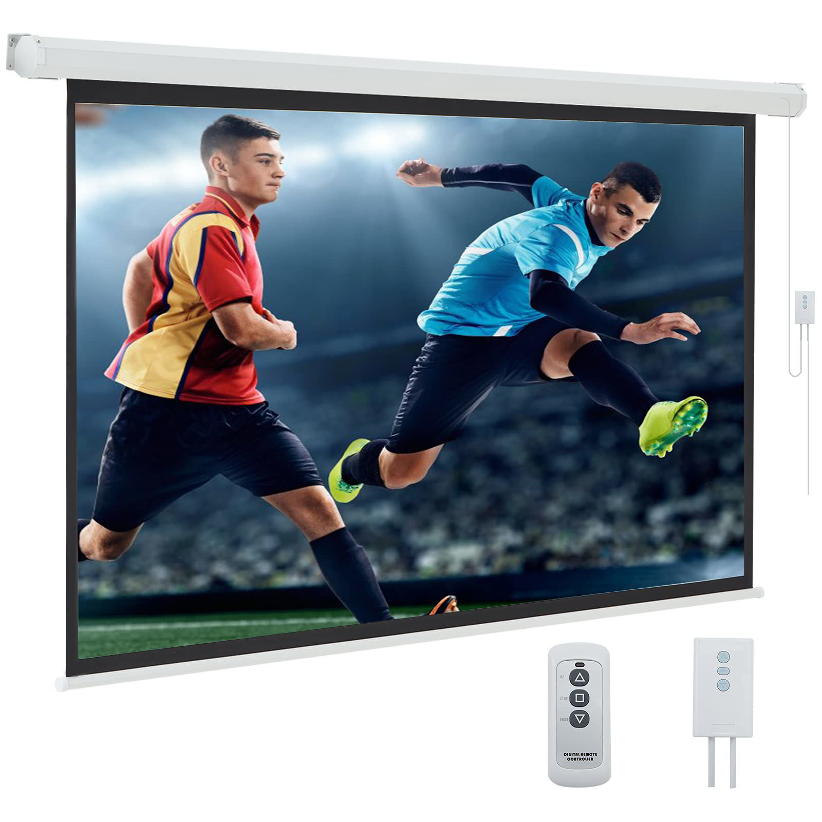 GetUSCart- YODOLLA 84inch Motorized Projection Screen, 16:9 4K 3D HD ...