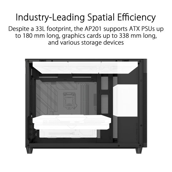 GetUSCart- ASUS Prime AP201 Black MicroATX Supports 338mm Graphics ...