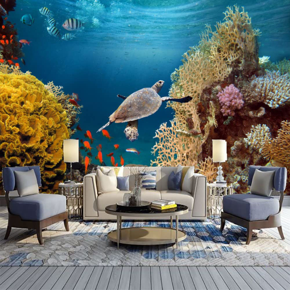 GetUSCart- ATTAFE Life-Giving Sunlight Underwater 3D Mural Wallpaper ...