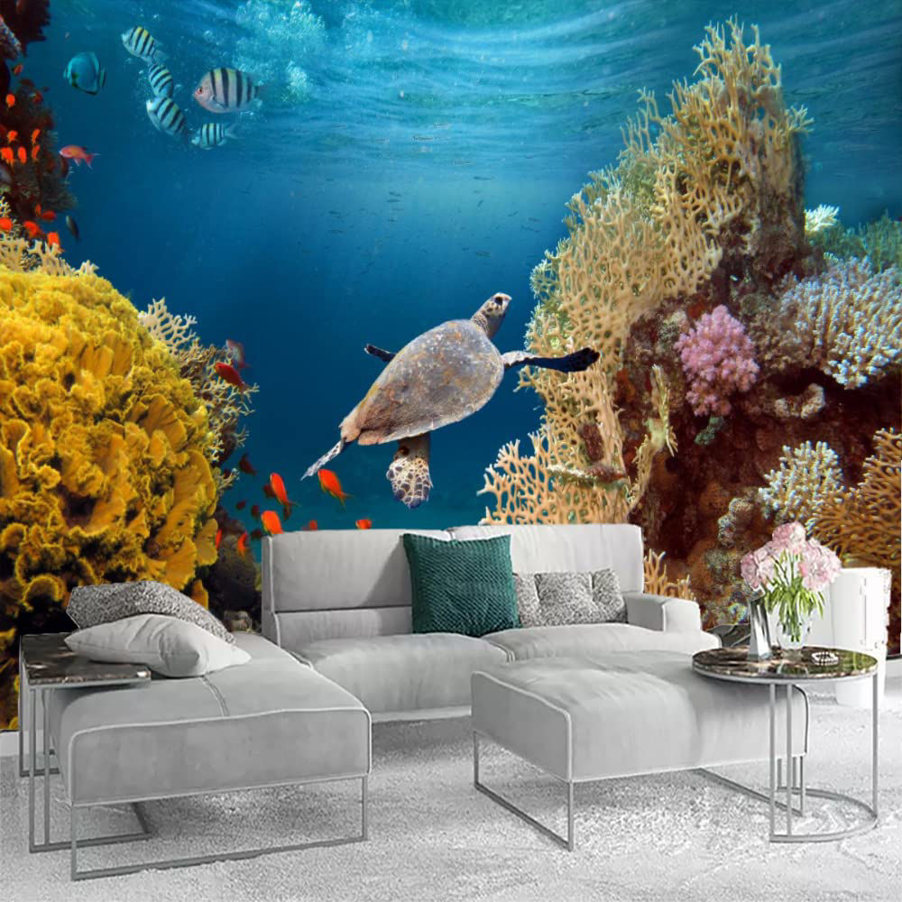 GetUSCart- ATTAFE Life-Giving Sunlight Underwater 3D Mural Wallpaper ...
