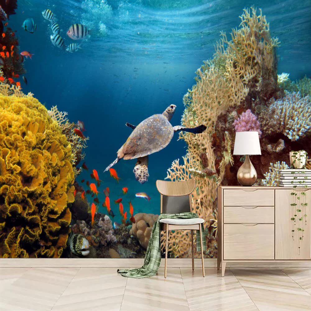 GetUSCart- ATTAFE Life-Giving Sunlight Underwater 3D Mural Wallpaper ...