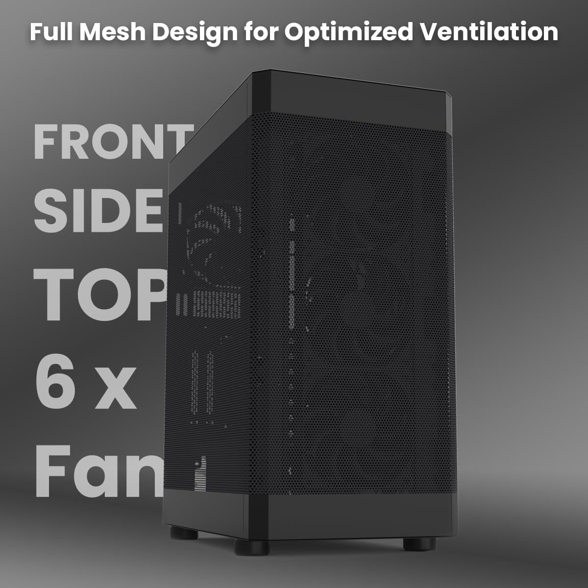 GetUSCart- Zalman i4 Airflow ATX PC Case - Full Mesh Design - 6 x 120mm ...