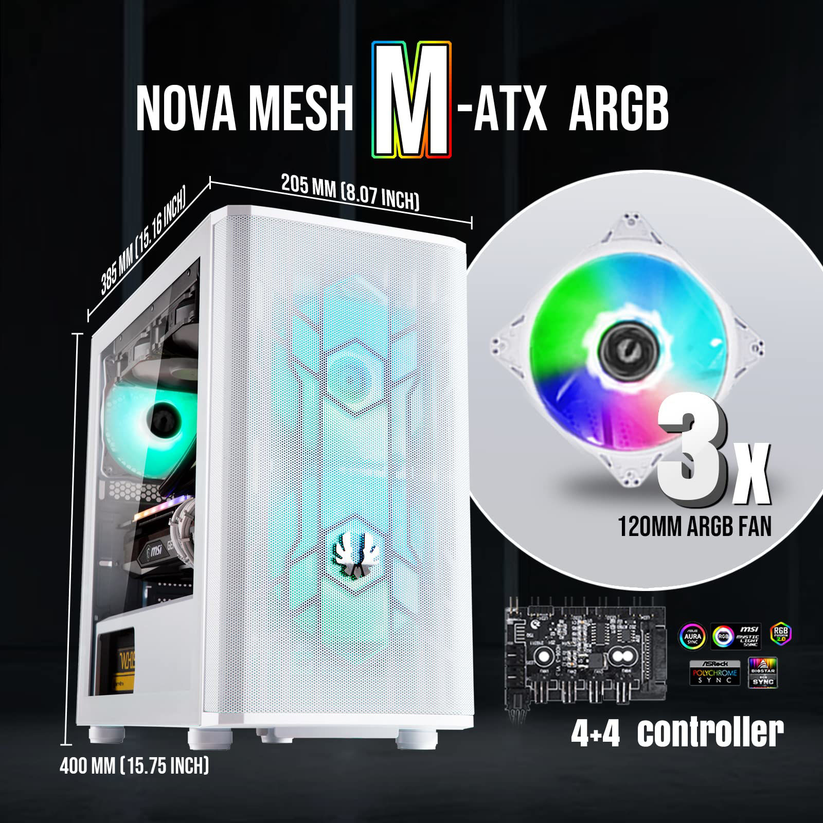 GetUSCart- BitFenix Nova Mesh mATX (Micro ATX, Mini ITX) High Airflow ...