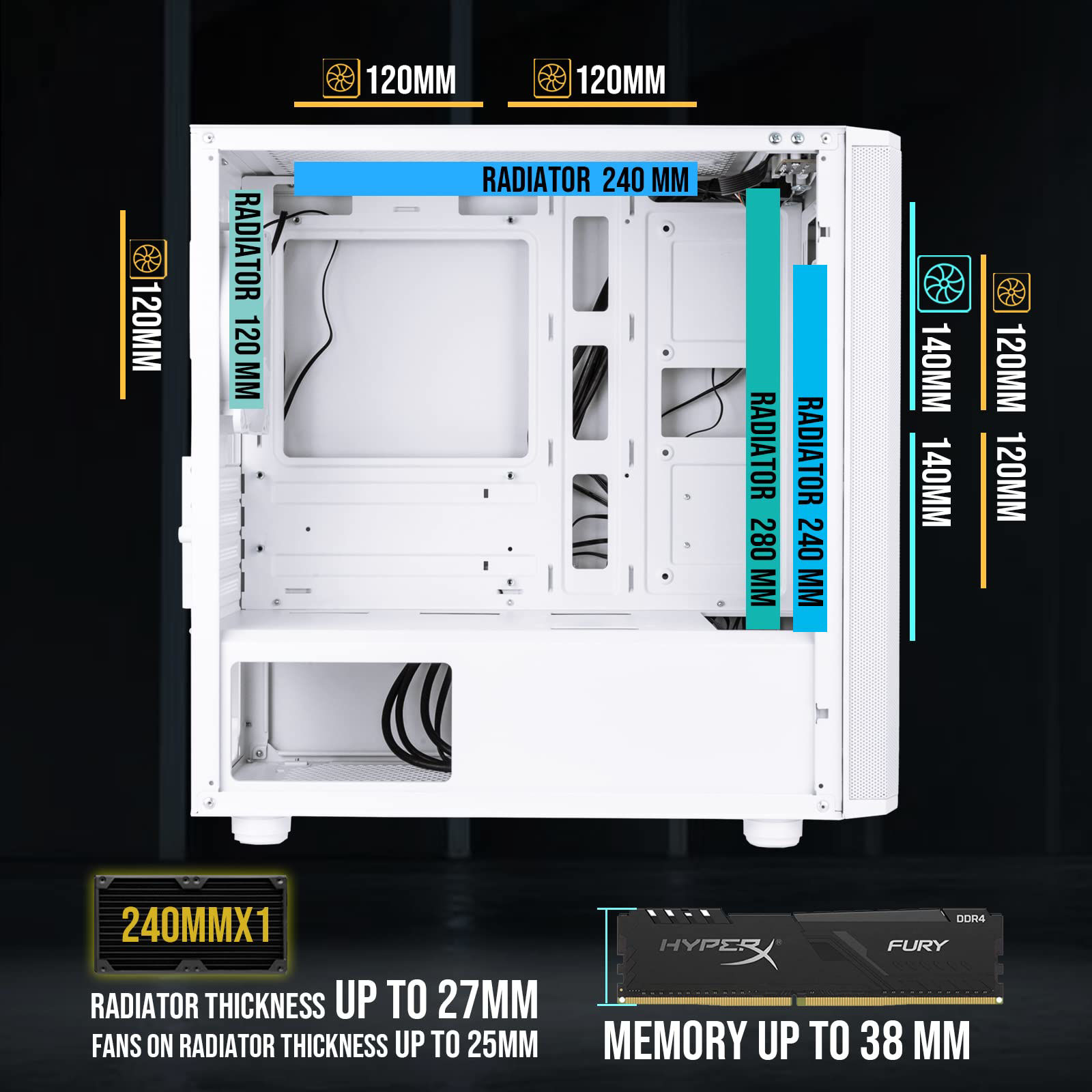 GetUSCart- BitFenix Nova Mesh mATX (Micro ATX, Mini ITX) High Airflow ...