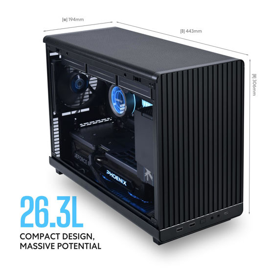 GetUSCart- Lian Li A3-mATX-26.3L Micro Form Factor Chassis-Flexible ...