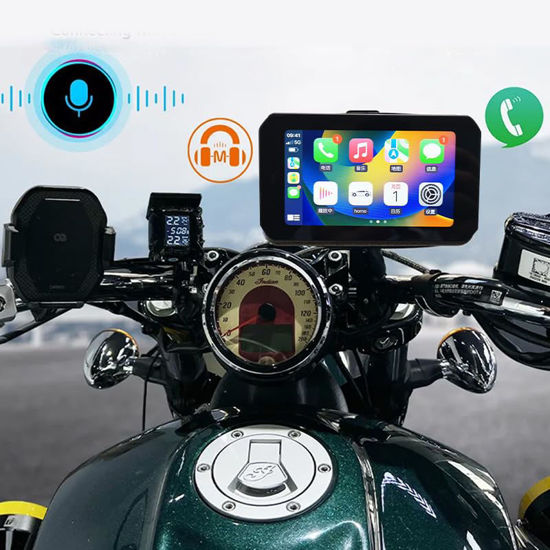 GetUSCart- Motorcycle Carplay and Android Auto Waterproof 5-inch Touch ...