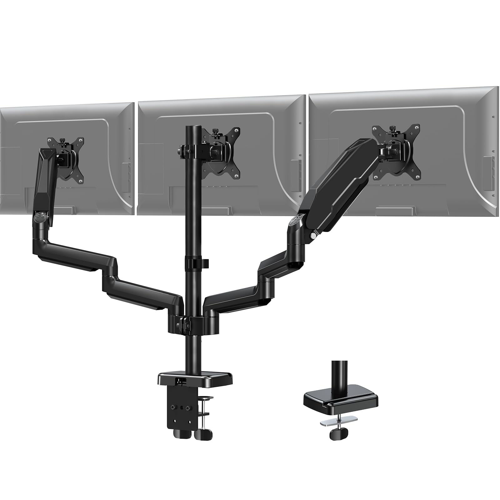 GetUSCart- MOUNTPRO Triple Monitor Desk Mount - Articulating Gas Spring ...
