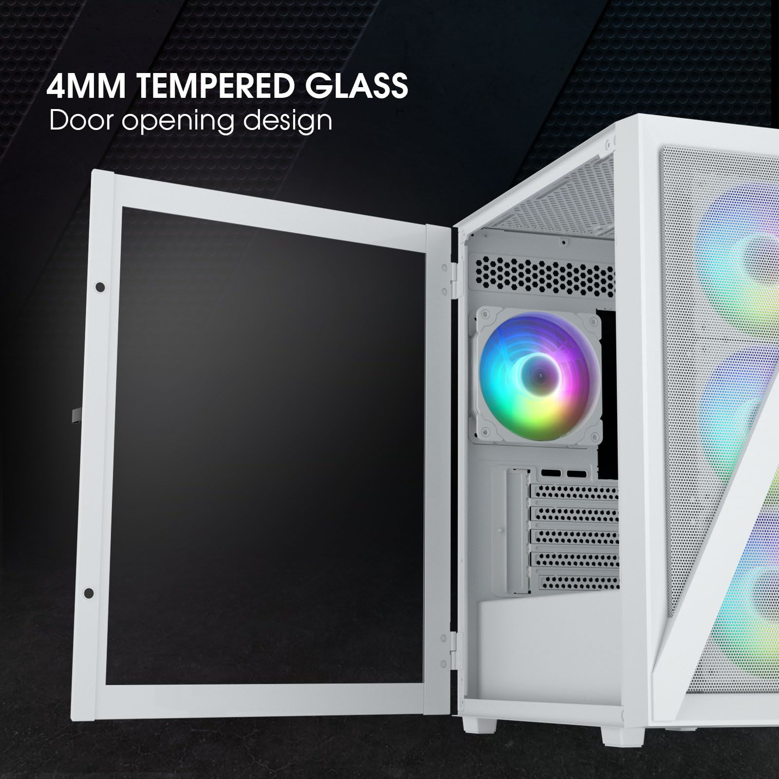 GetUSCart- Vetroo M05 Micro ATX Computer PC Case with Door Open ...