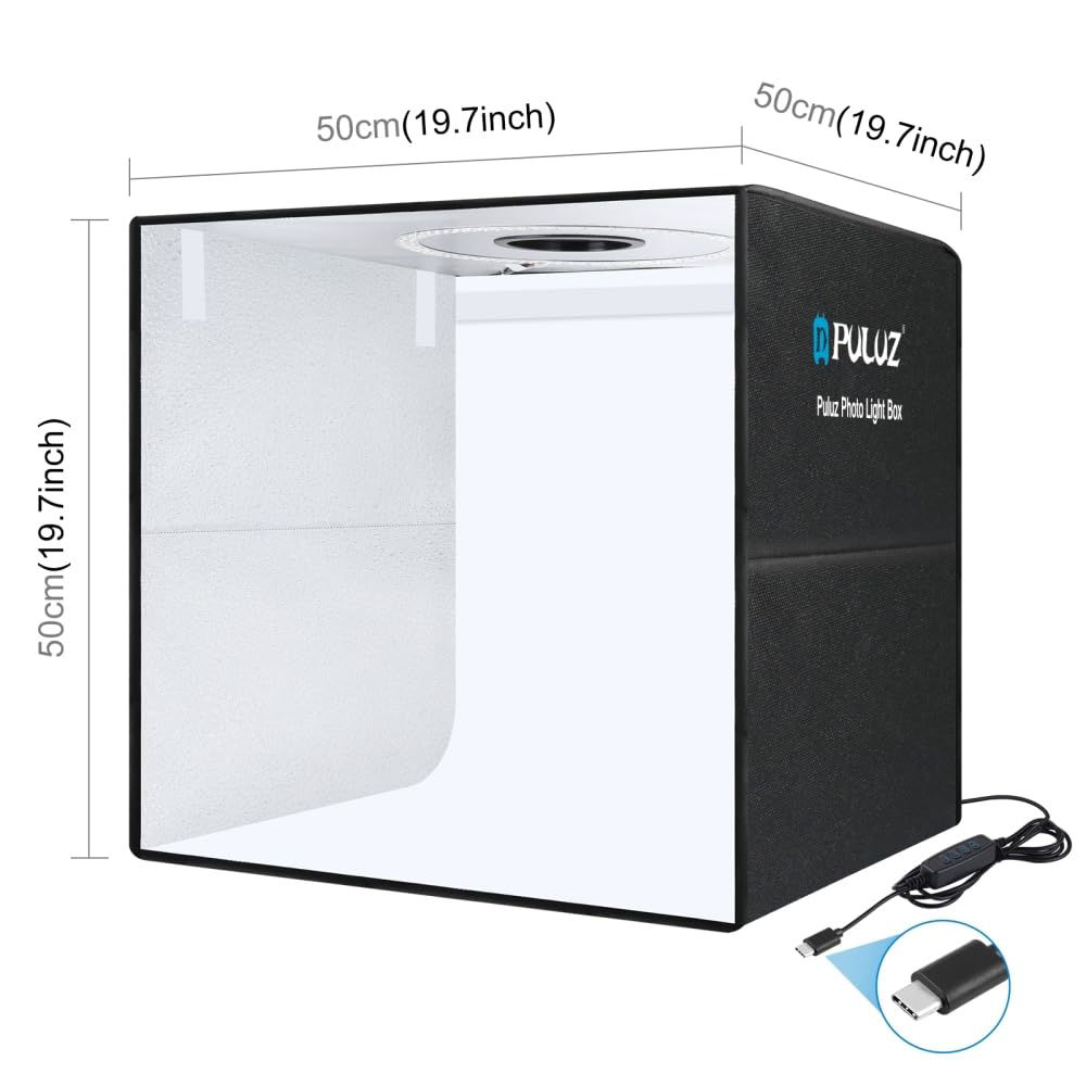 GetUSCart- 20"/50cm Photo Light Box,PULUZ Large Photo Studio Light Box ...