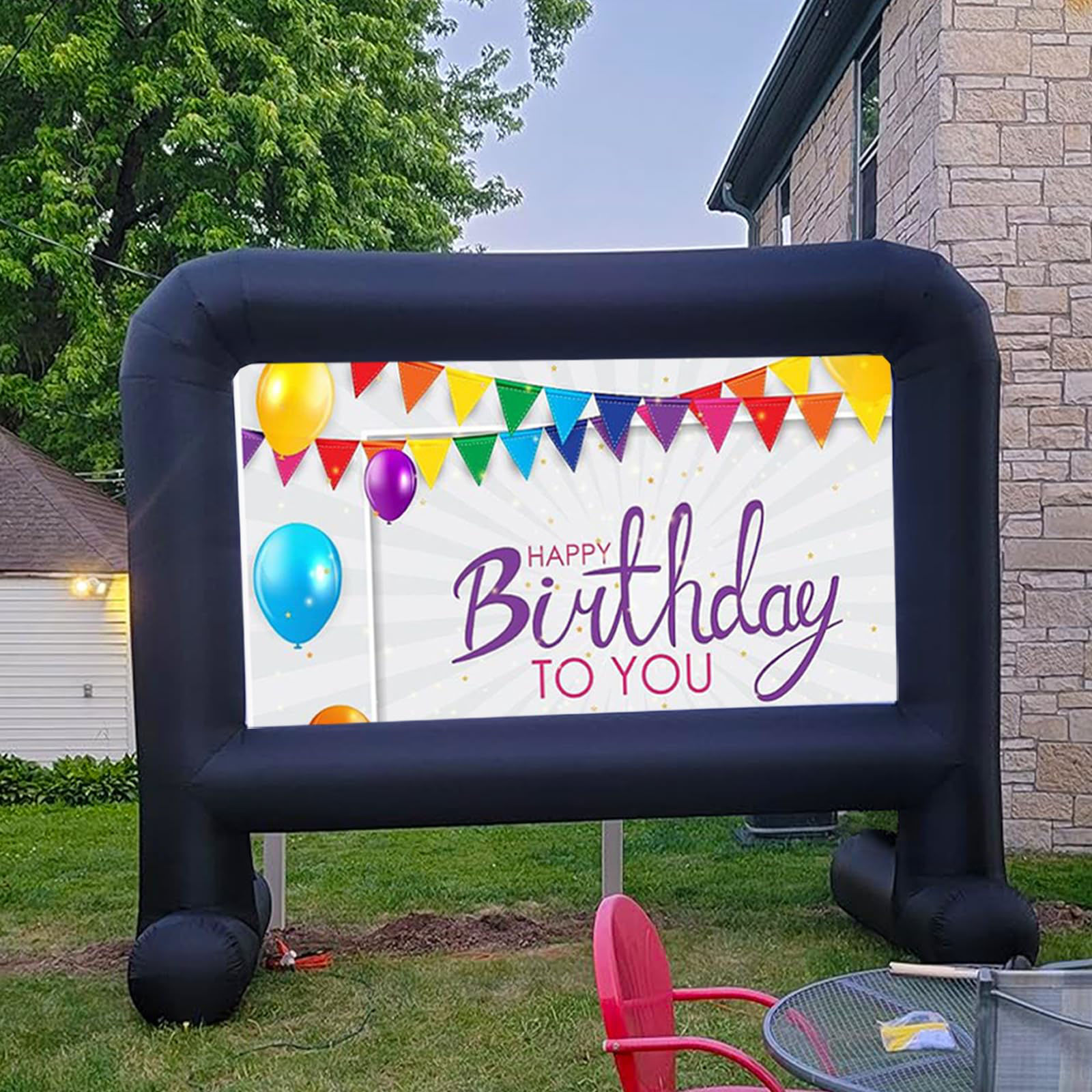 GetUSCart- AZXRHWYGS 16 Feet Inflatable Movie Screen Outdoor ...