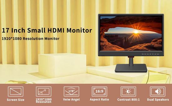 GetUSCart- Jexiop 19” Security Monitor,Small Surveillance Monitor HDMI ...