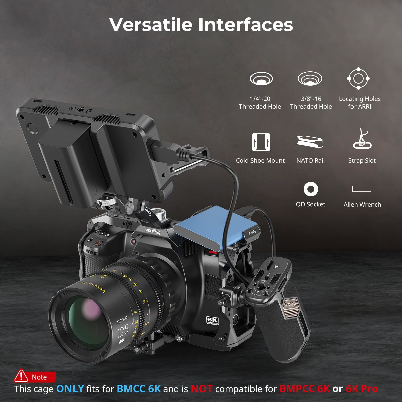 GetUSCart- SmallRig Camera Cage Basic Kit for Blackmagic Design Cinema ...