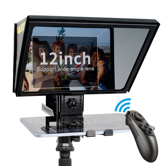 GetUSCart- All-Metal teleprompter Supports 12.9" Tablets Prompting, w/a ...
