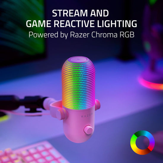 GetUSCart- Razer Seiren V3 Chroma RGB USB Microphone: Stream & Game ...