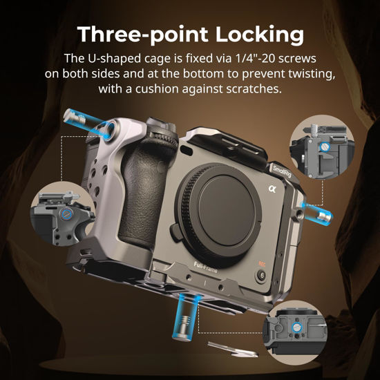 GetUSCart- SmallRig FX3 / FX30 HawkLock Quick Release Camera Cage Kit ...