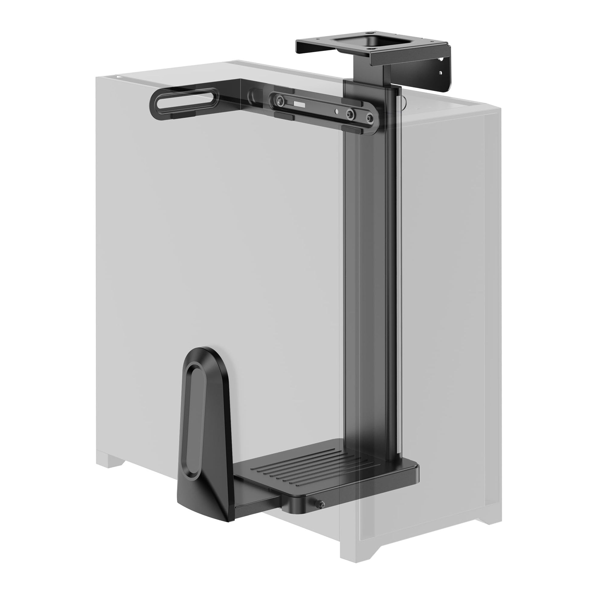 GetUSCart- Mount-It! CPU Under Desk Mount Bracket, Height Adjustable ...