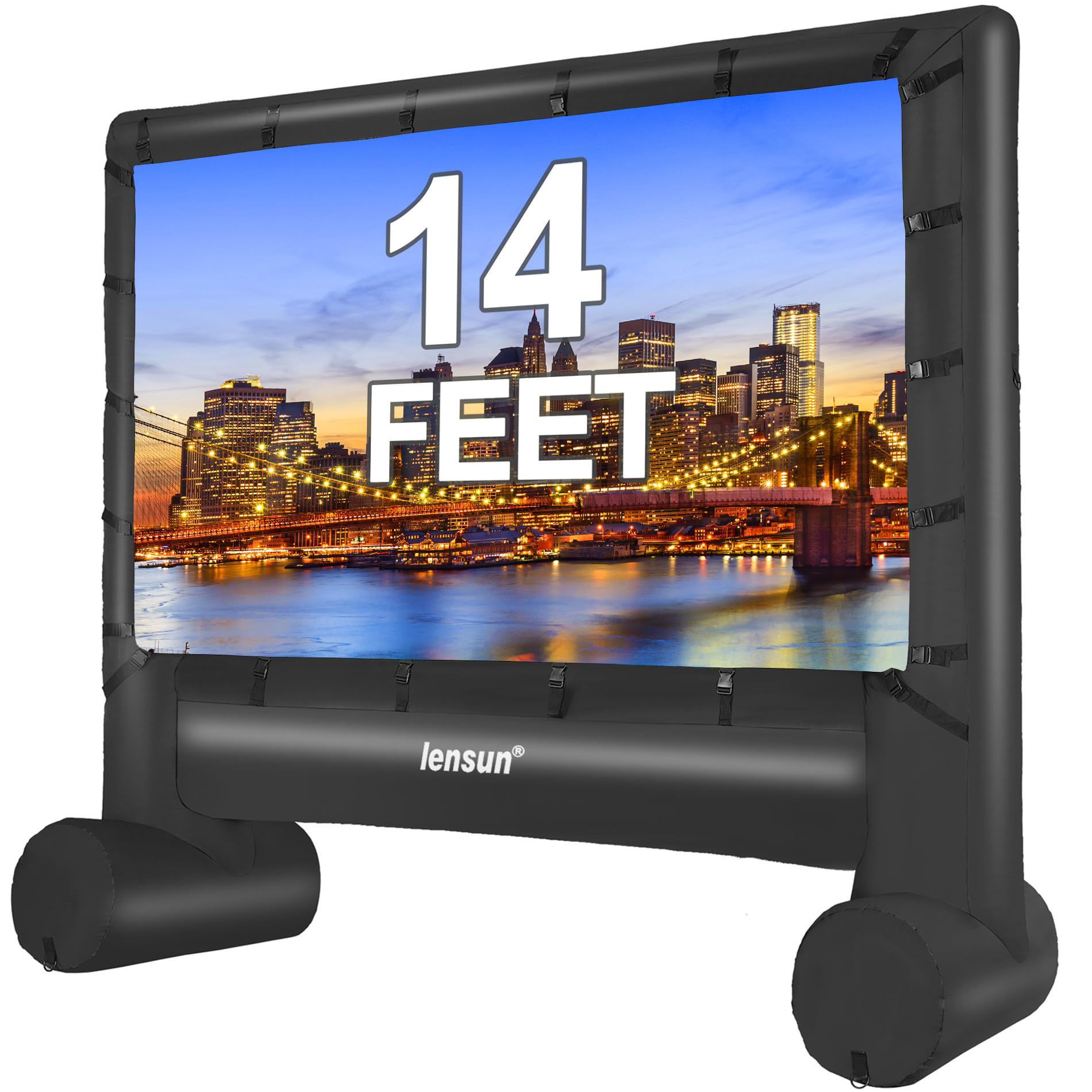 GetUSCart- Pro 14 Feet Inflatable Outdoor Movie Projector Screen ...