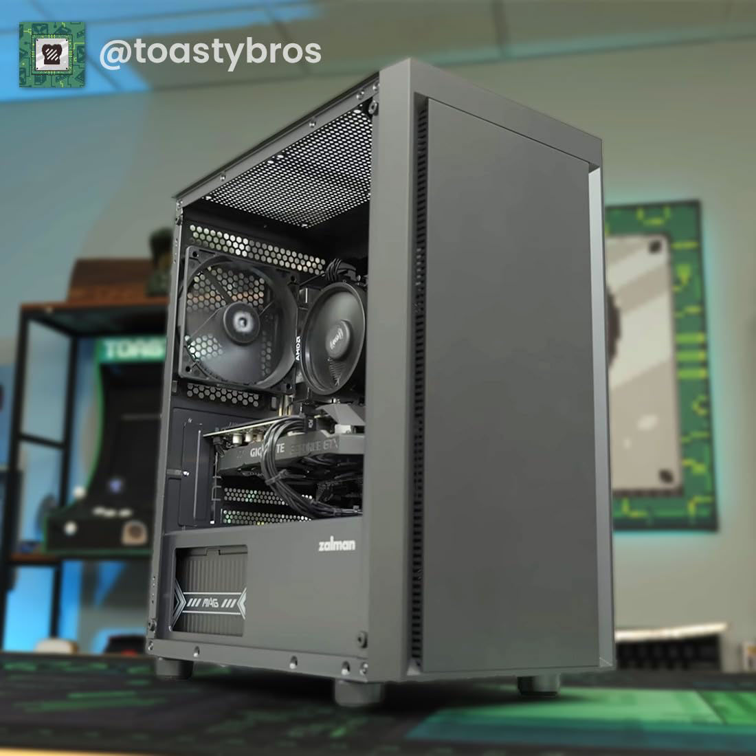 GetUSCart- Zalman T3 Compact Micro ATX Gaming PC Case - 2 x 120mm Fans ...