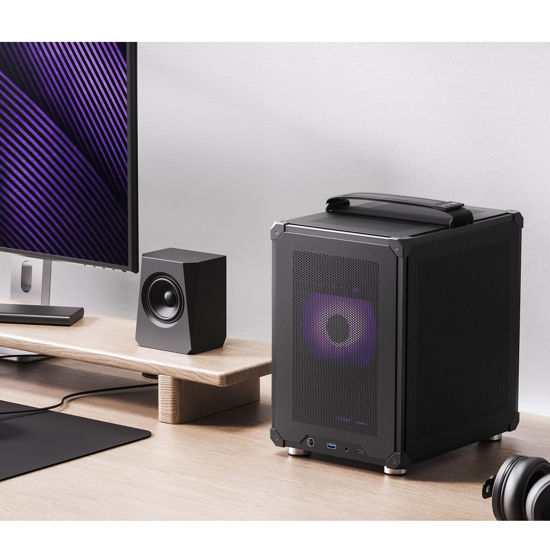 GetUSCart- JONSBO C6 Handle Black Mini MATX Mesh Case,Simple Compact ...