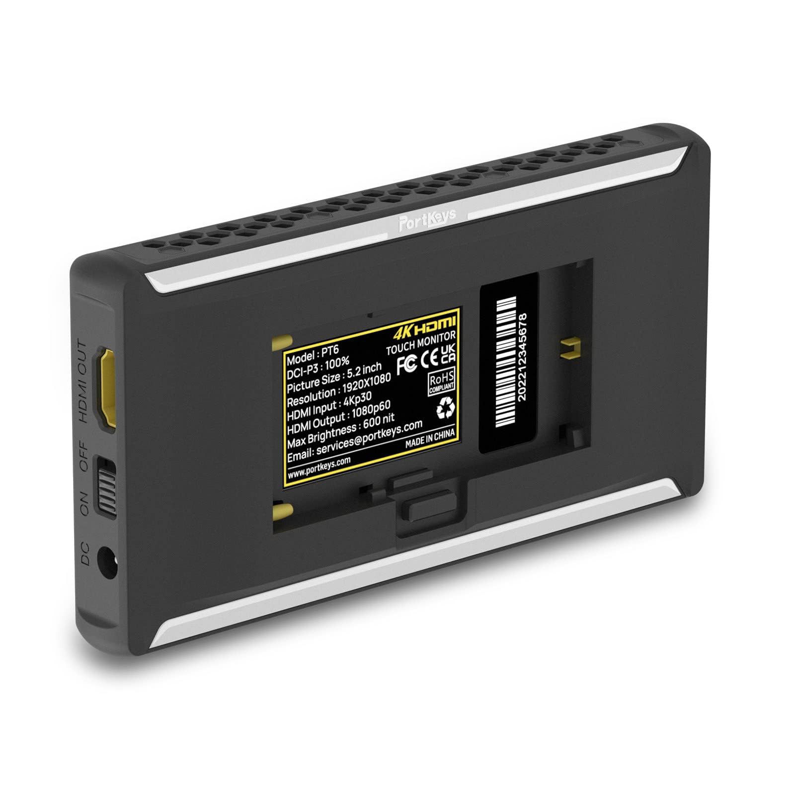 GetUSCart- Portkeys PT6 DCI-P3 IPS Touchscreen 5.2'' On-Camera Field ...