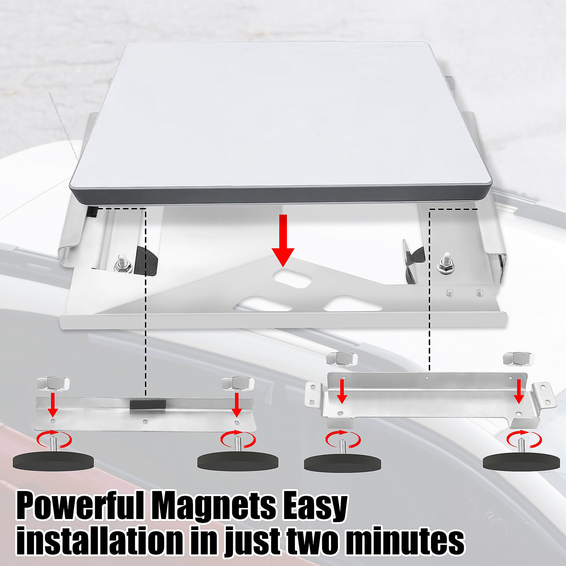 GetUSCart- Starlink Mini Flat Mount Kit, Magnetic Quick Release Roof ...