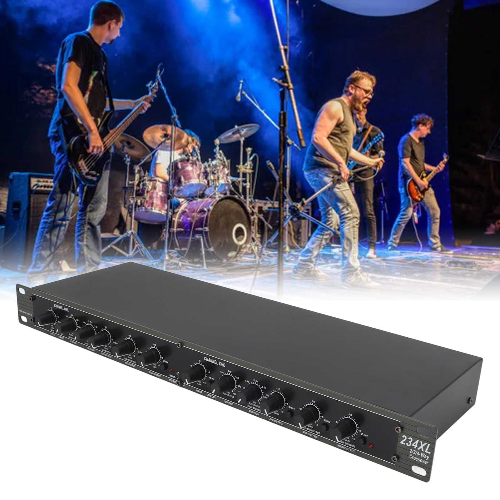 GetUSCart- 234XL Crossover, Mono 4 Way Crossover for Stage Performance ...