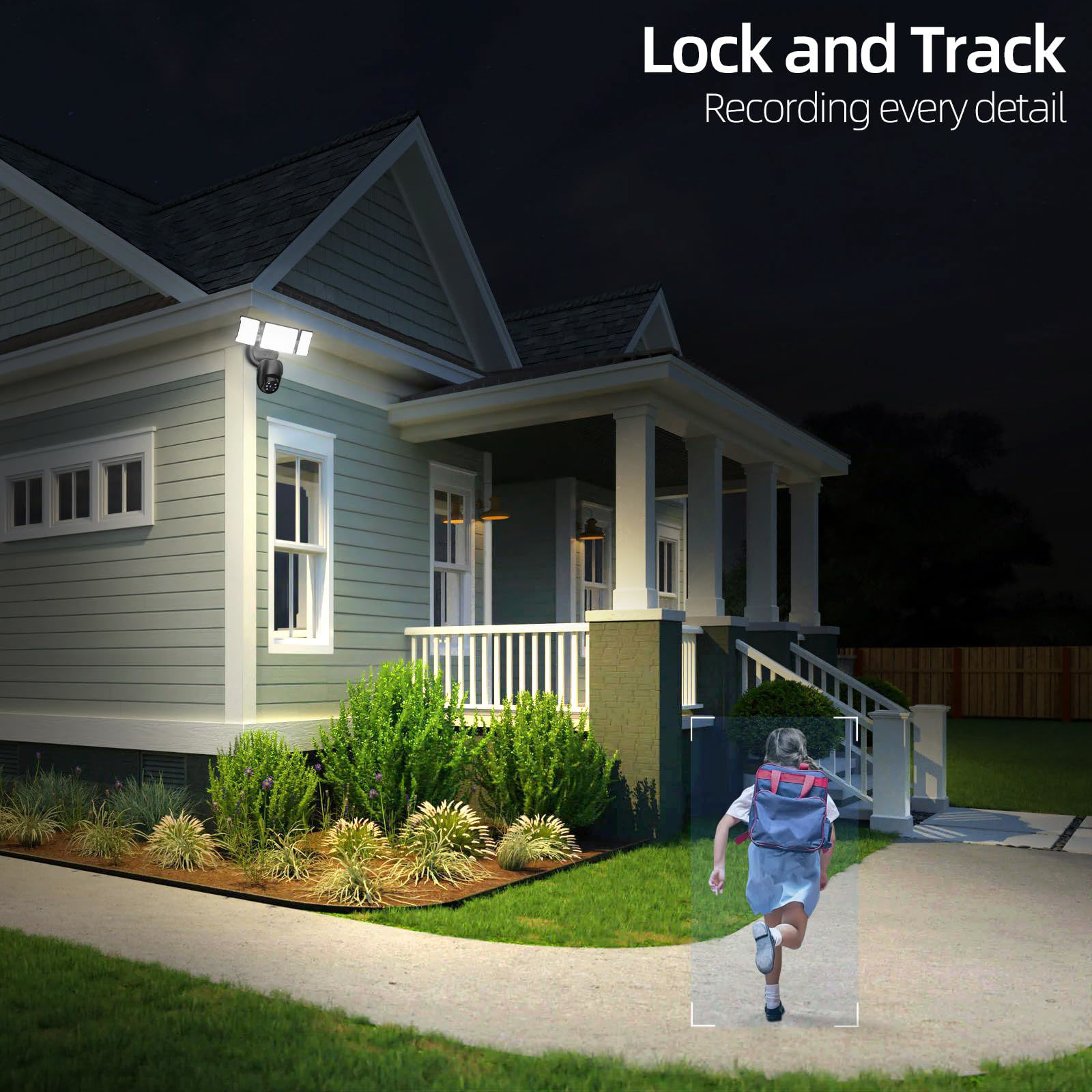 GetUSCart- Olafus Floodlight Camera Outdoor, 2K Smart Security Cam, 55W ...