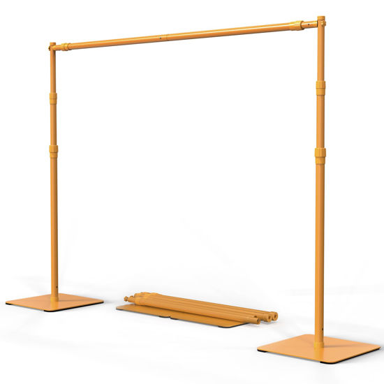 GetUSCart- ShowMaven Backdrop Stand, 8x10 ft Adjustable Photo Backdrop ...