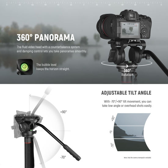 GetUSCart- NEEWER Professional Camera Monopod with Feet, 70.5"/179cm ...