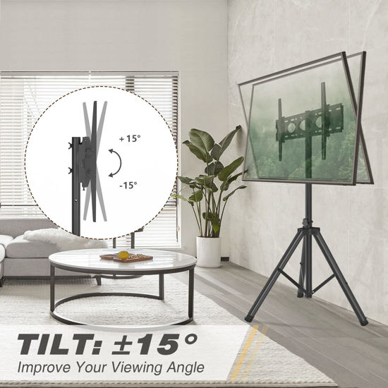 GetUSCart- Tripod TV Stand for 23-75 inch Flat Screen/Curved TVs up to ...