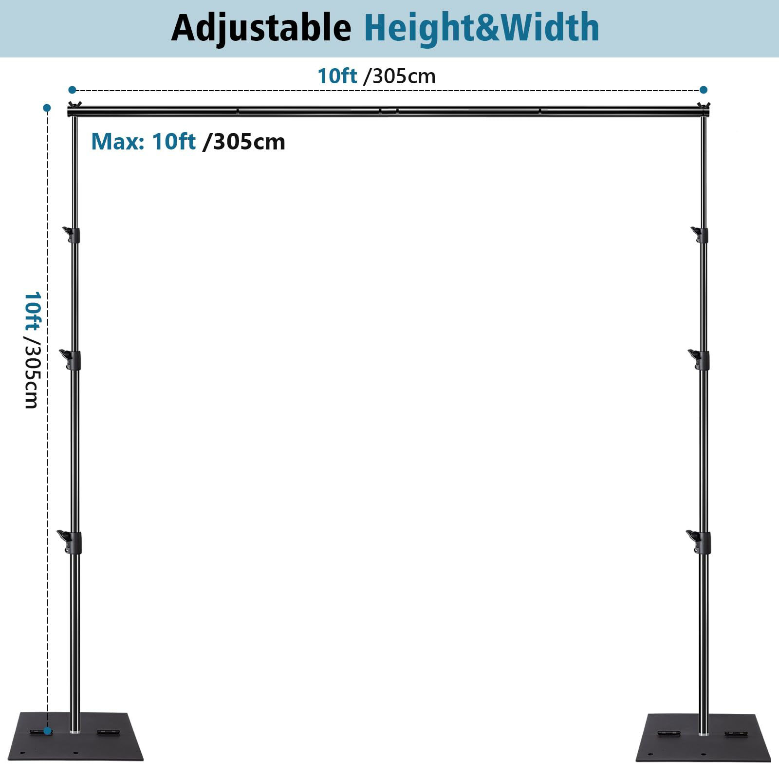 GetUSCart- SLOW DOLPHIN Pipe and Drape Photography Backdrop Stand Kit ...