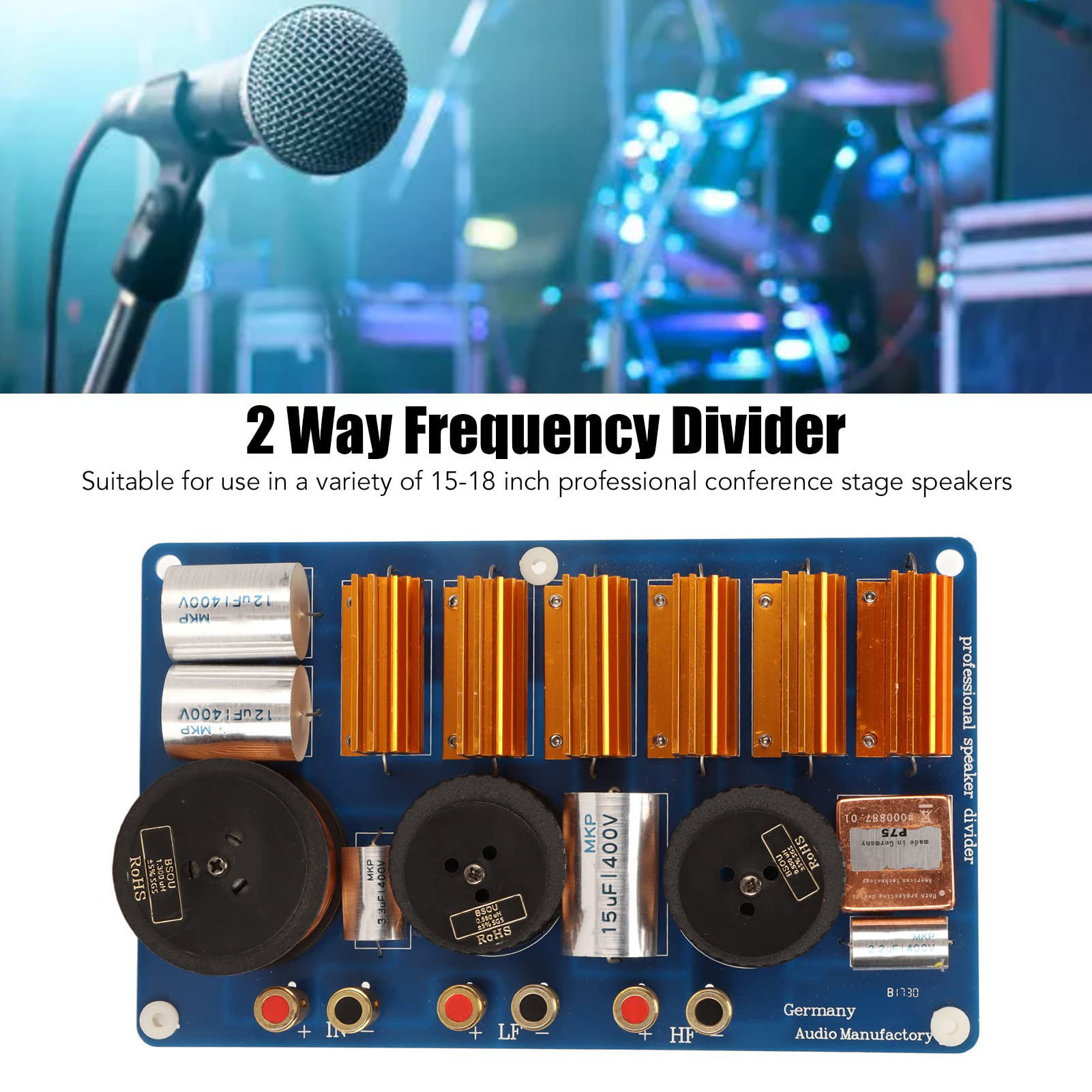 GetUSCart- ASHATA 2 Way Speaker Crossover, Speaker Audio Frequency ...