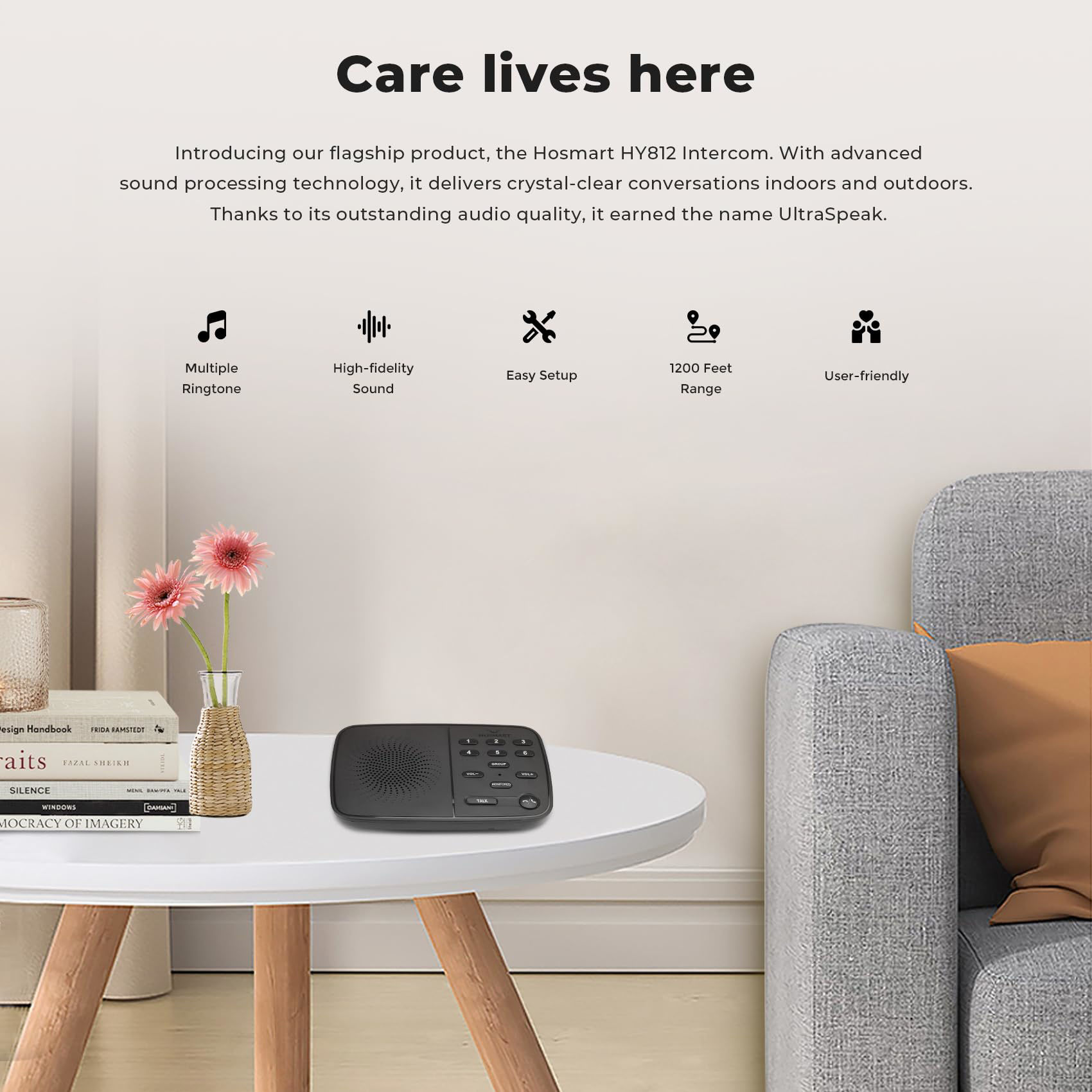 GetUSCart- Hosmart Intercoms Wireless for Home UltraSpeak Pro, 2024 ...