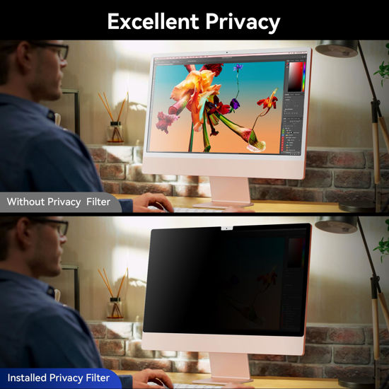 GetUSCart- [2024 New] Fully Removable Privacy Screen for iMac 24 Inch ...