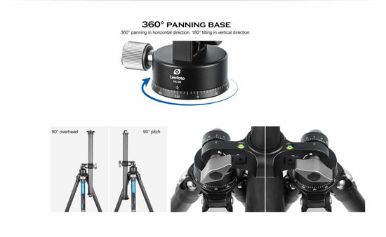 GetUSCart- Leofoto HC-32 Horizontal Panoramic Carbon Fiber Tiltable Center Column System CF