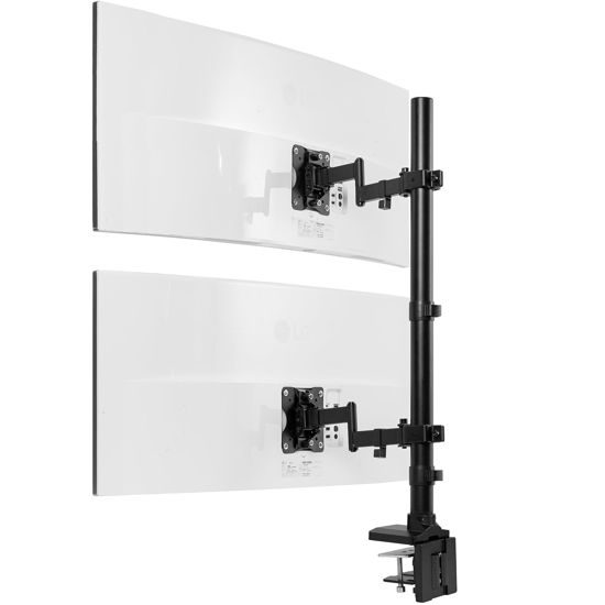 GetUSCart- VIVO Dual Vertically Stacked Ultra-Wide Monitor Desk Mount ...