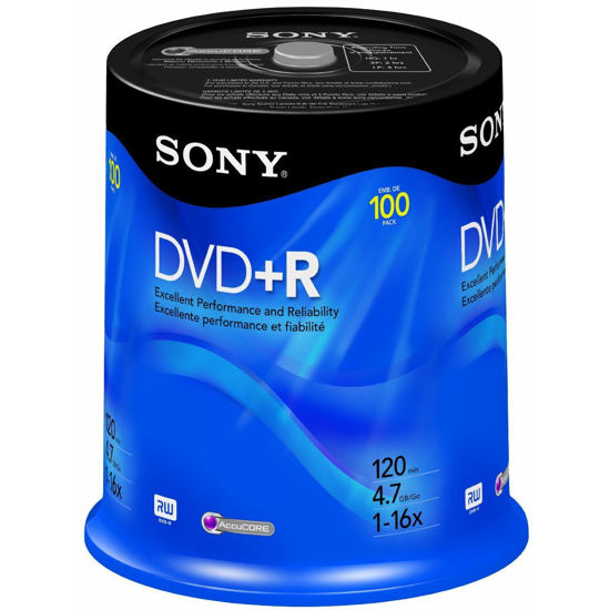 GetUSCart- Sony DVD+R 4.7 GB Printable Recordable DVD's - 100 Disc ...