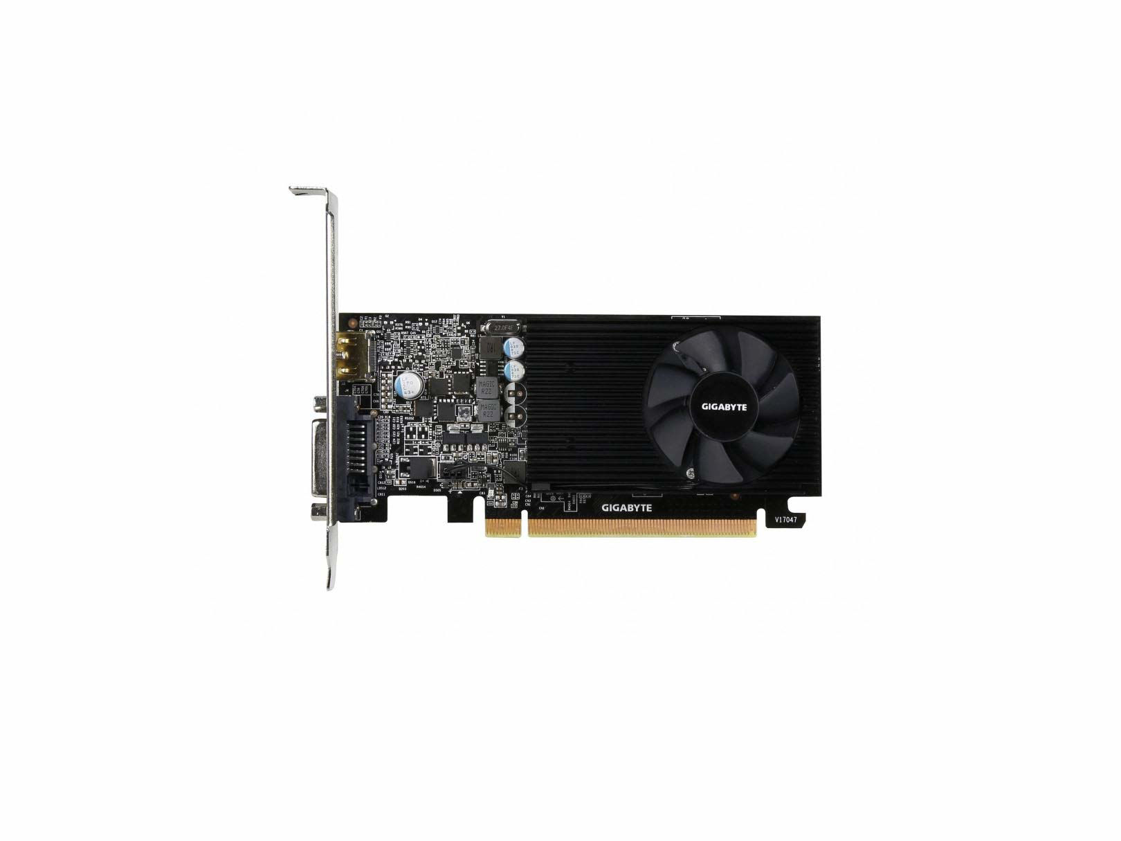 GetUSCart- GIGABYTE GV-N1030D4-2GL GeForce GT 1030 Low Profile D4 2G Computer Graphics Card