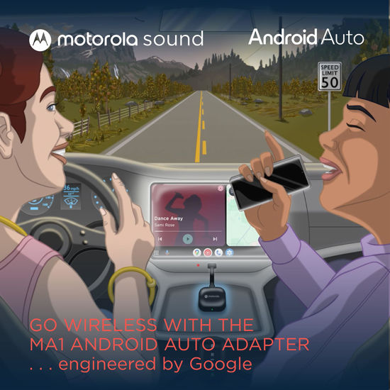 GetUSCart- Motorola MA1 Wireless Android Auto Car Adapter - Instant ...