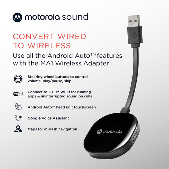 GetUSCart- Motorola MA1 Wireless Android Auto Car Adapter - Instant ...