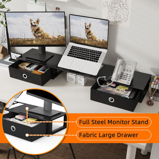 GetUSCart- WESTREE Monitor Stand Riser with Adjustable Laptop Stand ...
