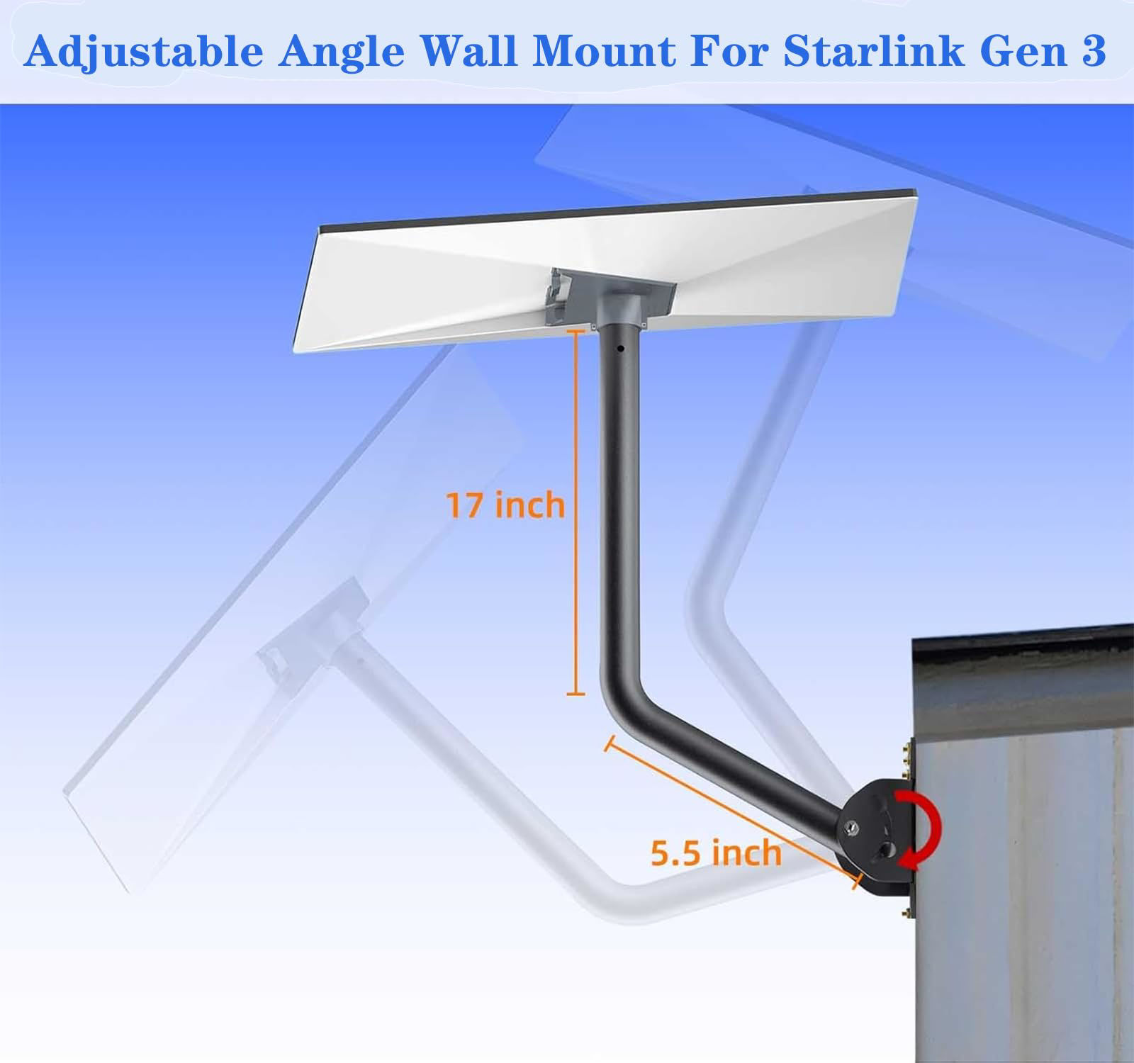 GetUSCart- Starlink Gen3 Mount,Starlink Gen 3 Pipe Adapter,Premium ...
