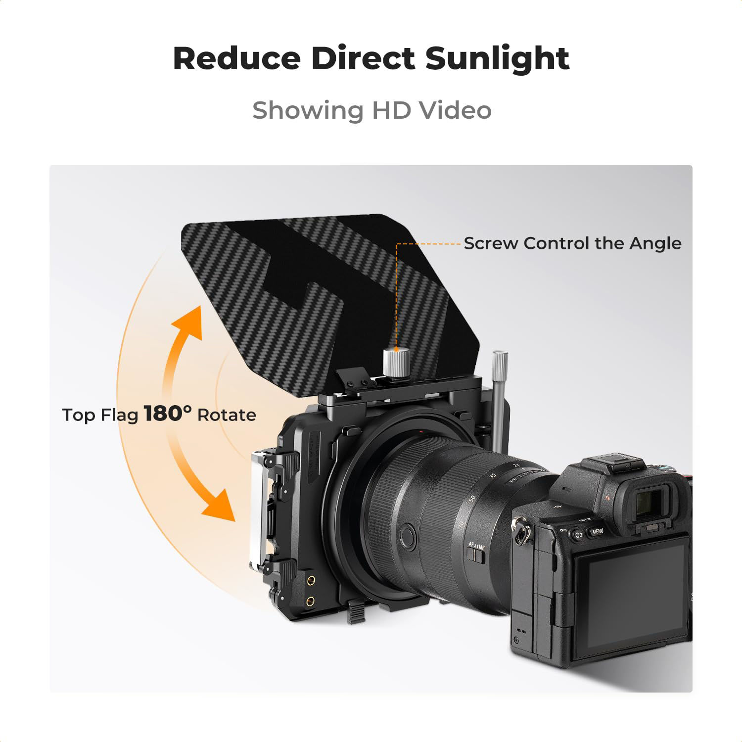 GetUSCart- K&F Concept Mini Matte Box, DSLR Matte Box with Carbon Fiber ...