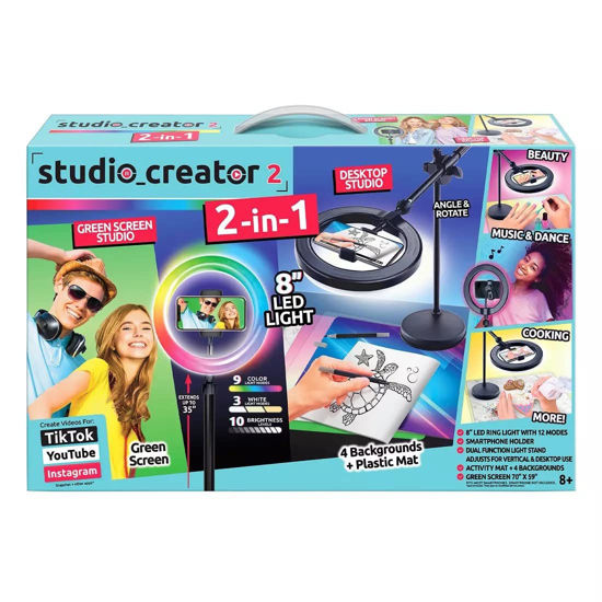 GetUSCart- Studio creator 2 2-in1 Green Screen Studio and Desktop Studio
