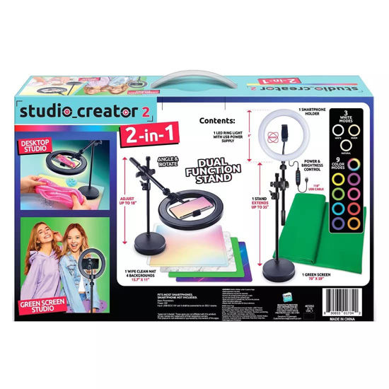 GetUSCart- Studio creator 2 2-in1 Green Screen Studio and Desktop Studio