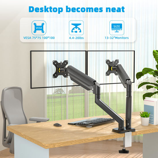 GetUSCart- Dual Monitor Mount Adjustable Monitor-Arm - Support 2 ...