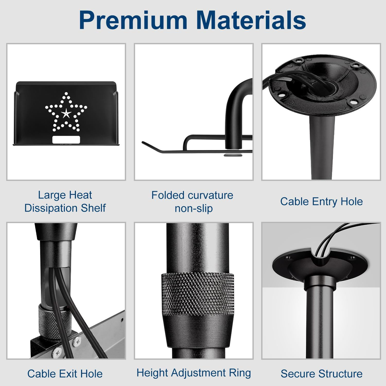 GetUSCart- 2-Be-Best Projector Ceiling Mount with Tray, 14.5-23.2IN ...